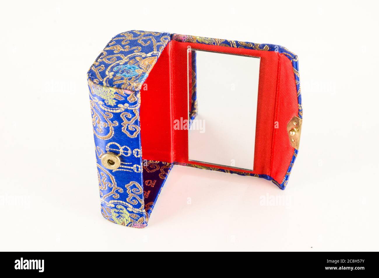 Chinese Vanity Mirror Box on a White Background Stock Photo - Alamy