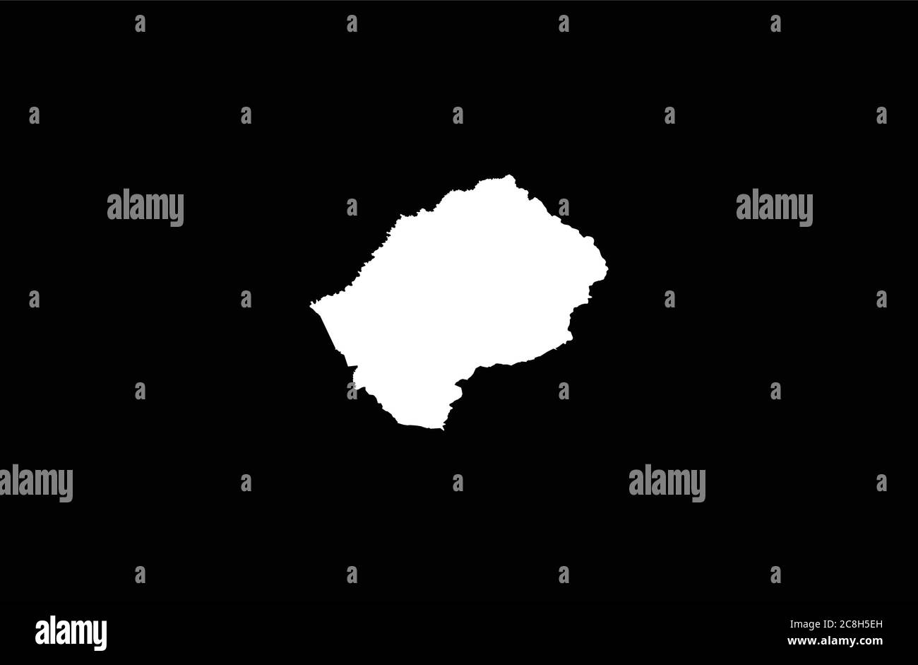 Vector lesotho map illustration hi-res stock photography and images - Alamy