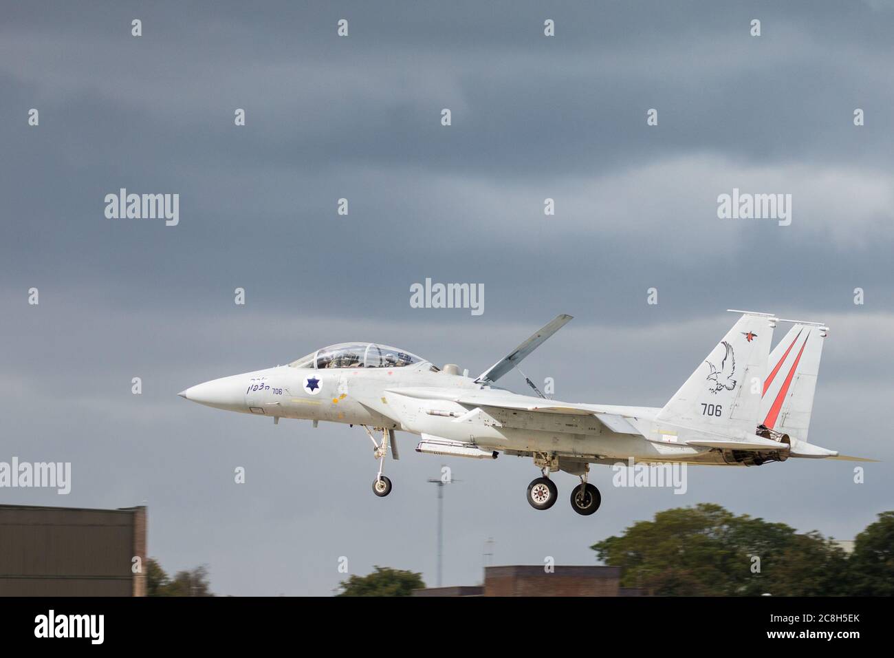 Israeli F-15D Baz at RAF Waddington Stock Photo - Alamy