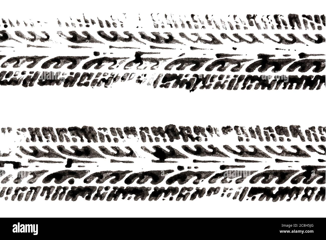 Road tire tracks on Cut Out Stock Images & Pictures - Alamy