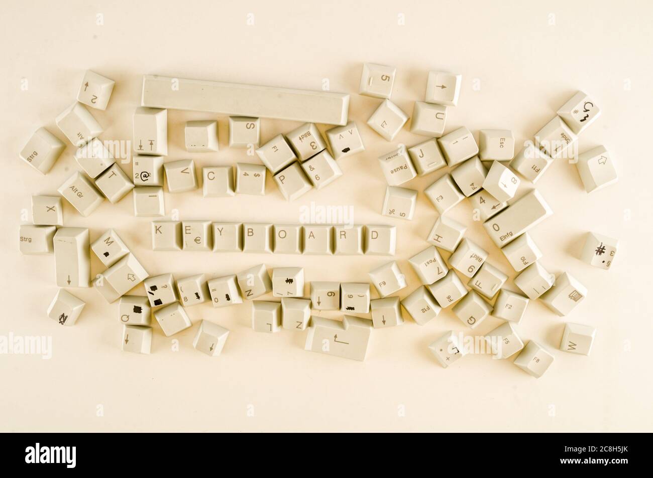 Alphabet numbers and some other keyboard keys shot Stock Photo - Alamy