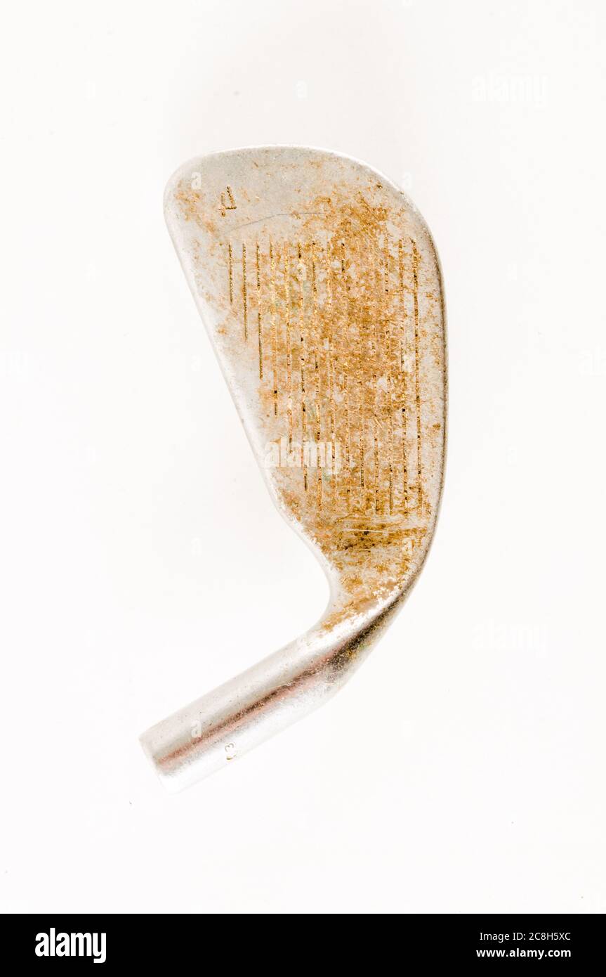 Close-up of golf-club golf clubObject on a White Background Stock Photo ...