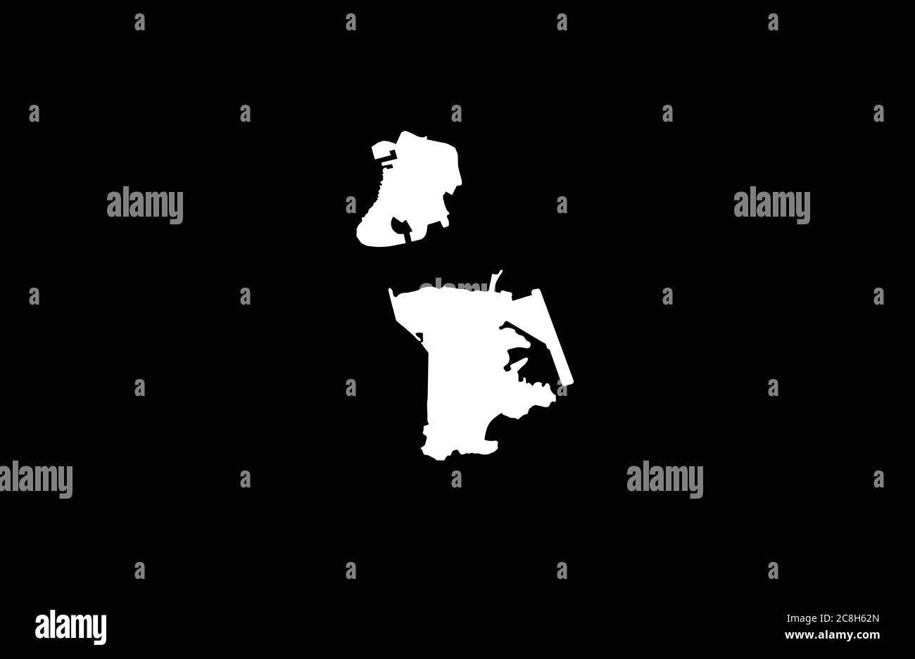 Macau map outline vector illustration Stock Vector Image & Art - Alamy