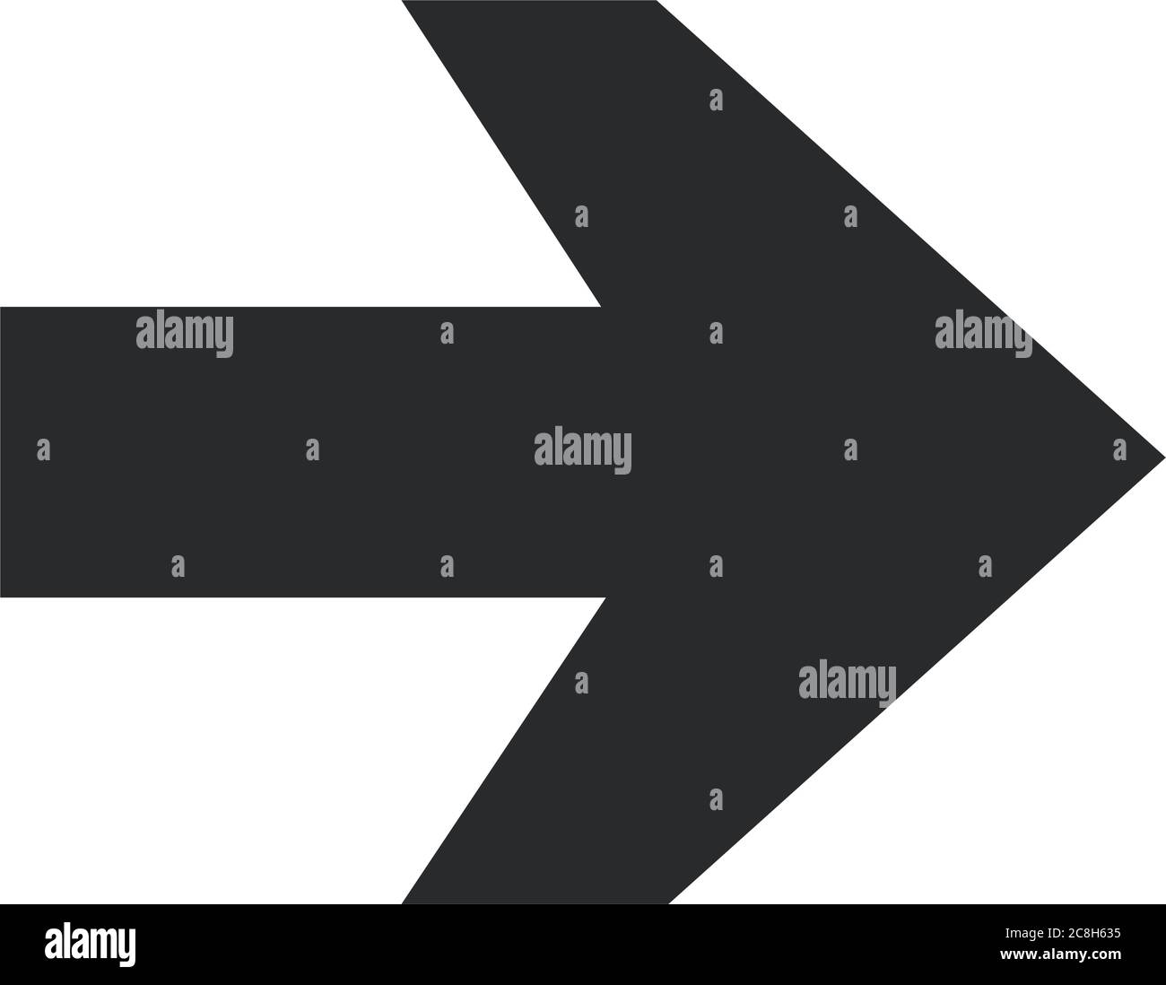 arrow direction related icon, right pointed orientation silhouette ...