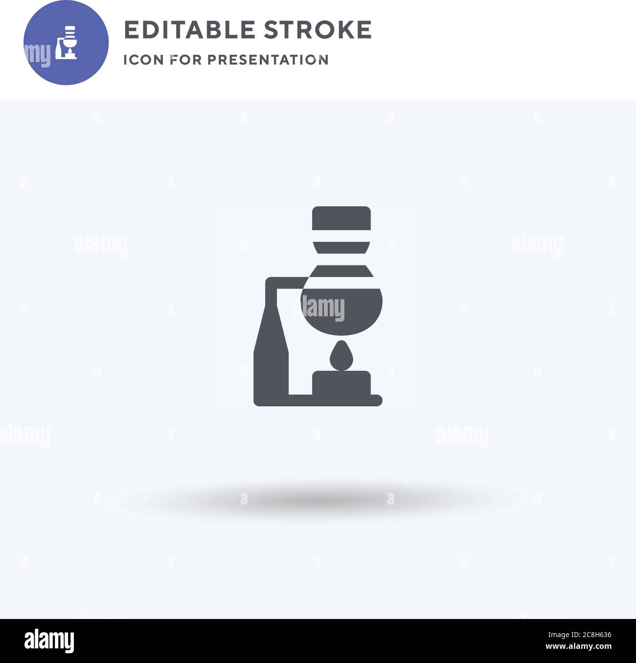 Syphon icon vector, filled flat sign, solid pictogram isolated on white ...