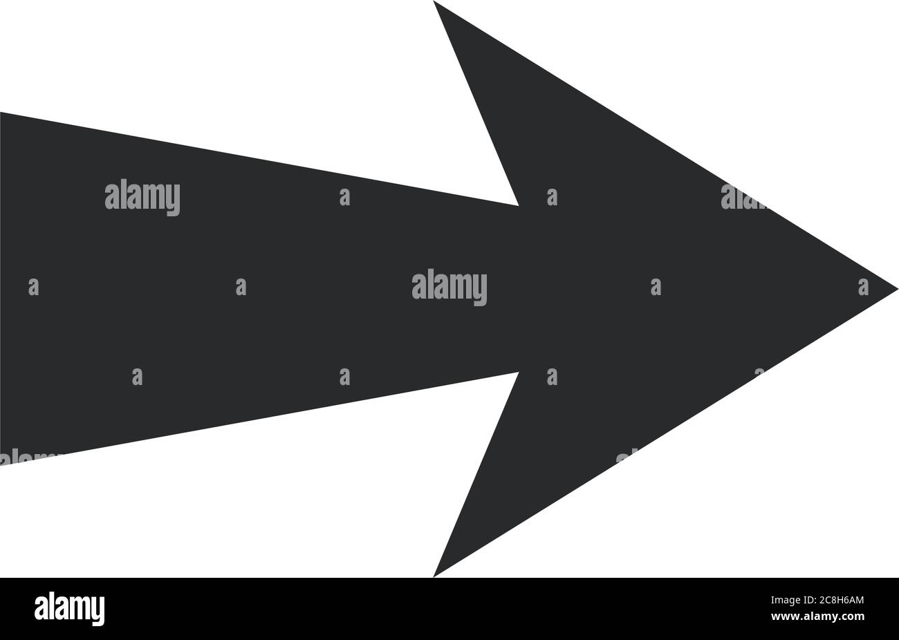 arrow direction related icon, right pointed orientation silhouette ...