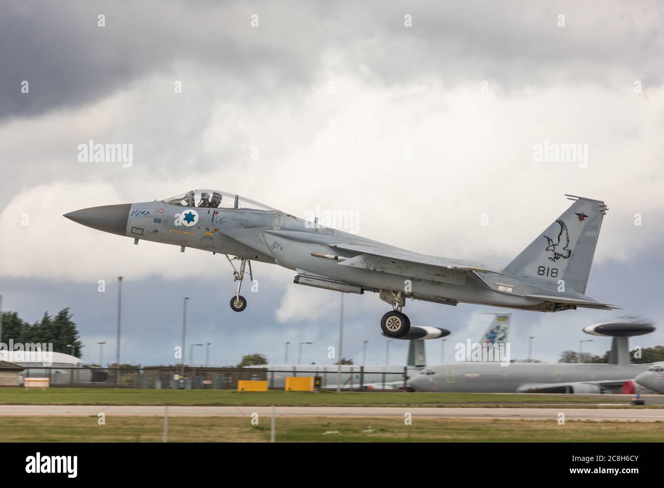 Israeli F-15C at RAF Waddington Stock Photo - Alamy