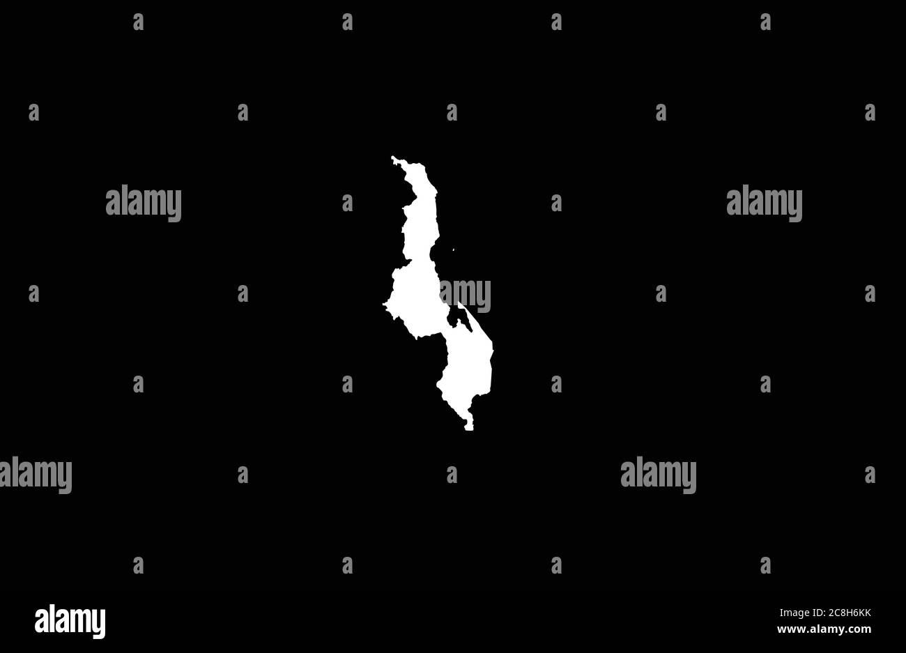 Malawi Map Outline Vector Illustration Stock Vector Image And Art Alamy