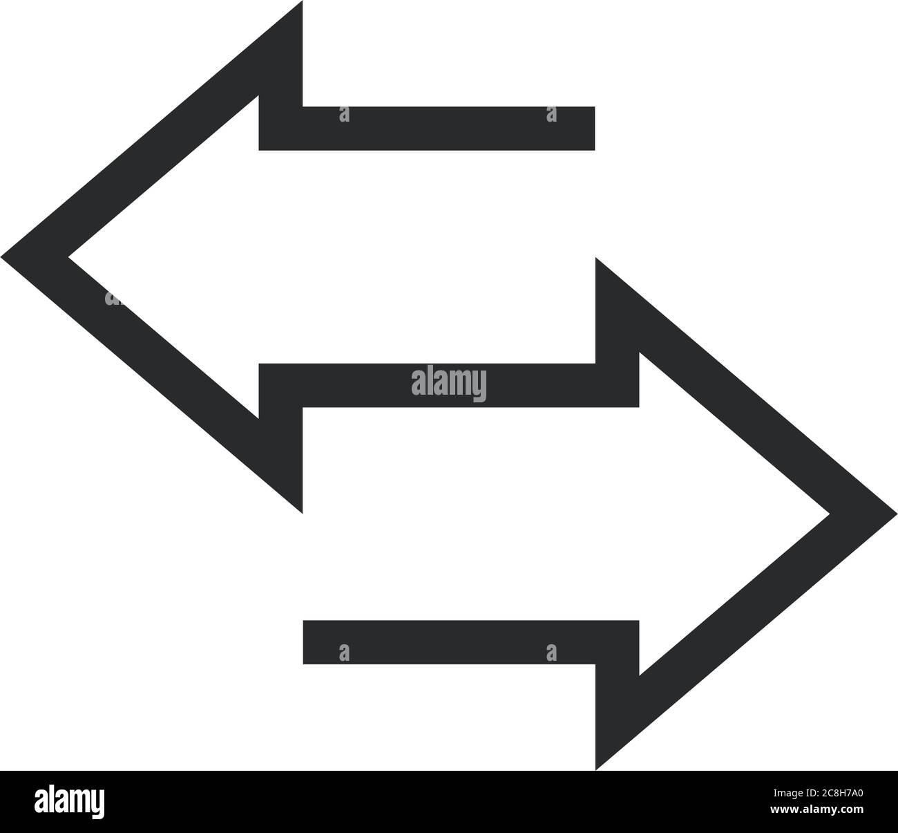 arrow direction related icon, arrows point two sides silhouette style ... arrow direction related icon, arrows point two sides silhouette style ...