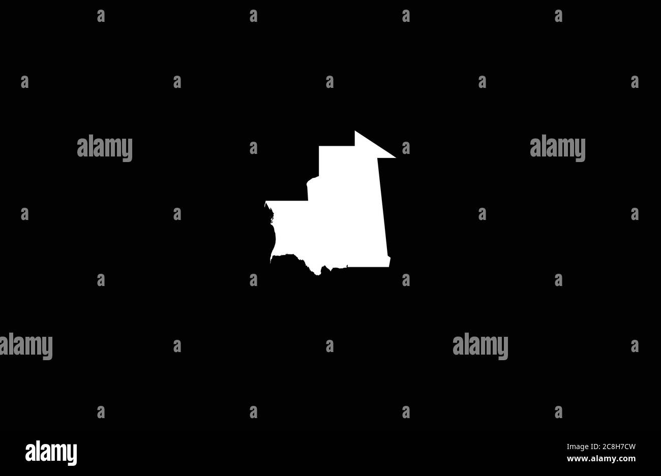 Nouakchott outline map Stock Vector Images - Alamy