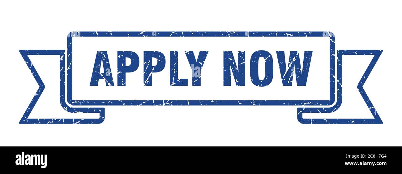 apply now ribbon sign. apply now vintage retro band Stock Vector Image ...