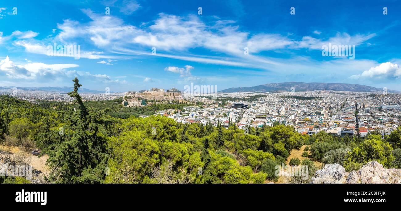 Acropolis in a beautiful summer day in Athens, Greece Stock Photo - Alamy