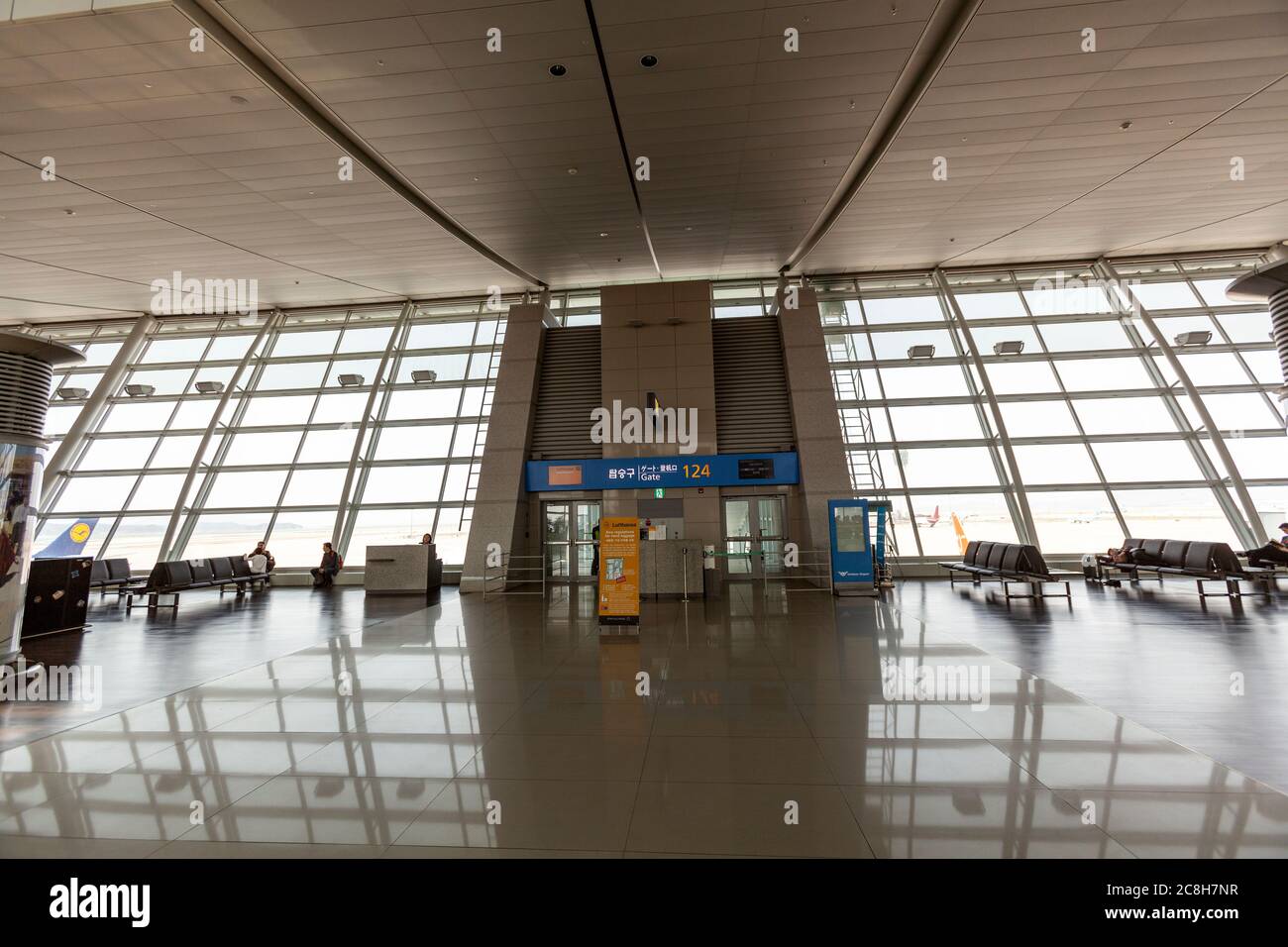 Gate in Terminal in Incheon International Airport, South Korea Stock ...