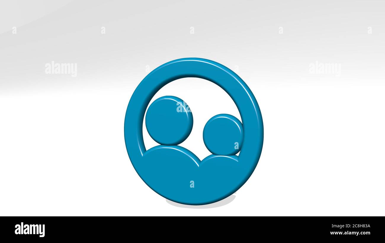 multiple neutral circle from a perspective with the shadow. A thick ...