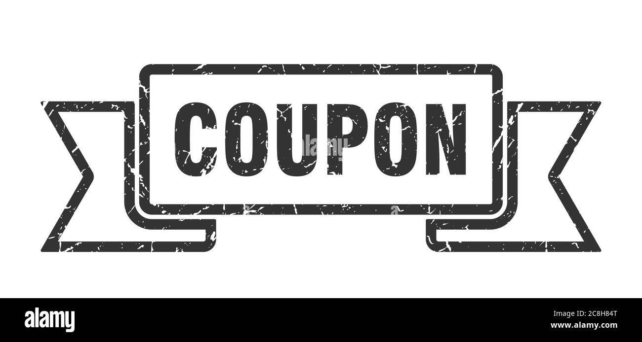 coupon ribbon sign. coupon vintage retro band Stock Vector Image & Art ...