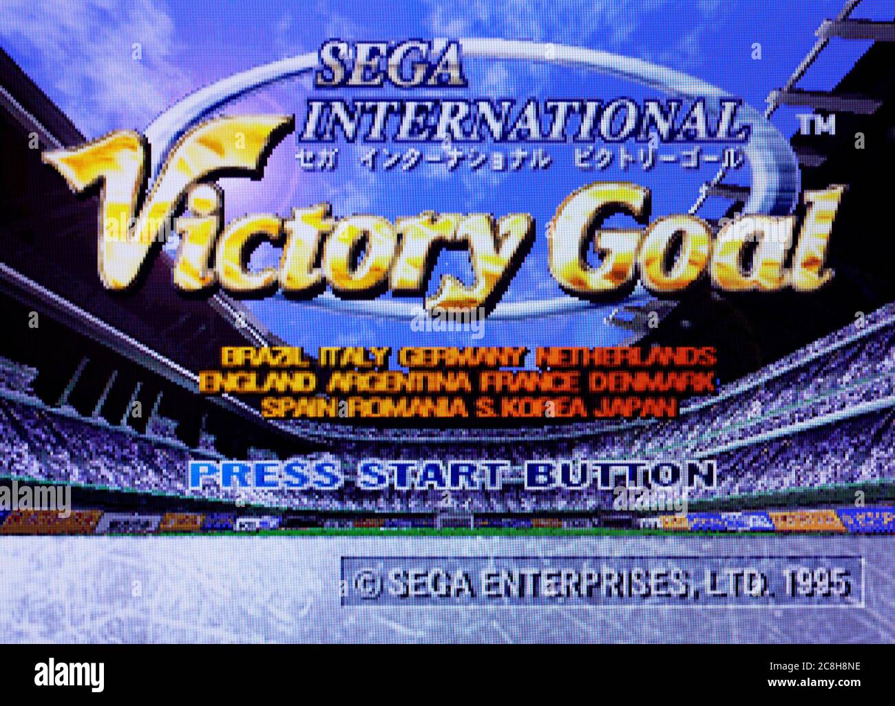 Sega International Victory Goal - Sega Saturn Videogame - Editorial use ...