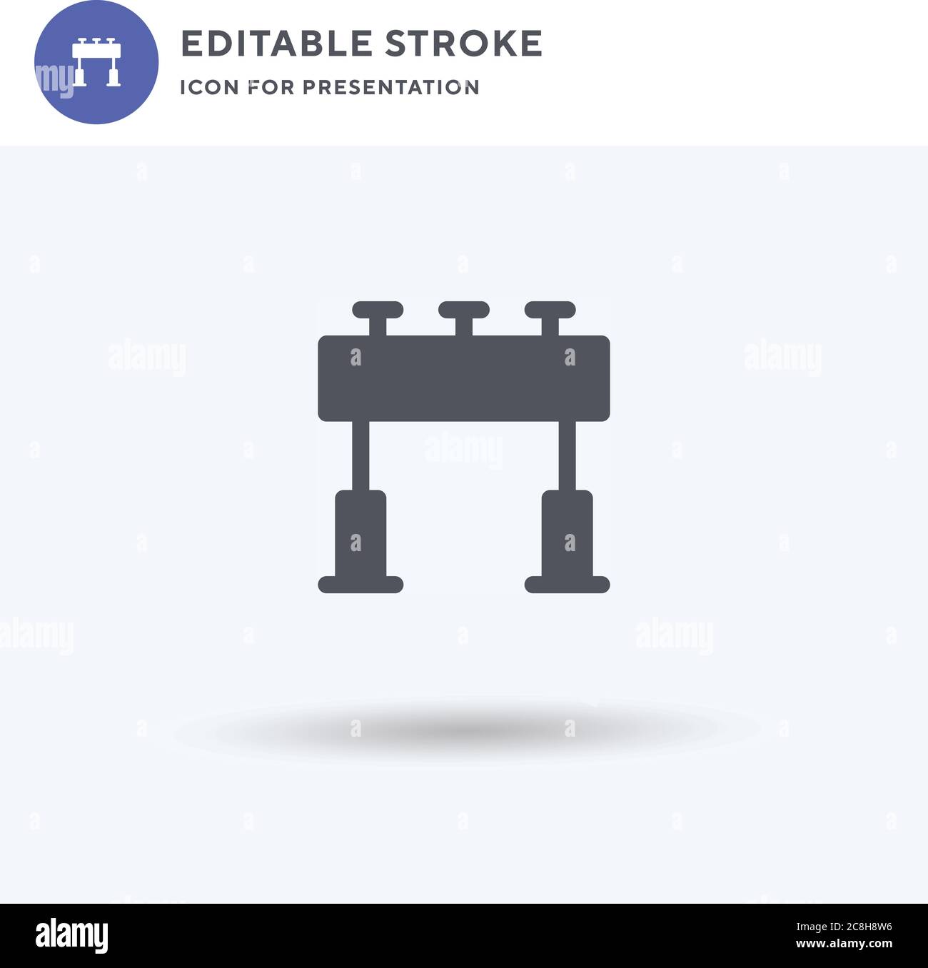 Welcome Gate icon vector, filled flat sign, solid pictogram isolated on ...