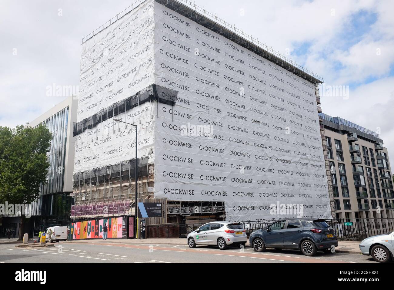 July 2020 - 'The Generator' building fully enclosed for rebuilding and ...