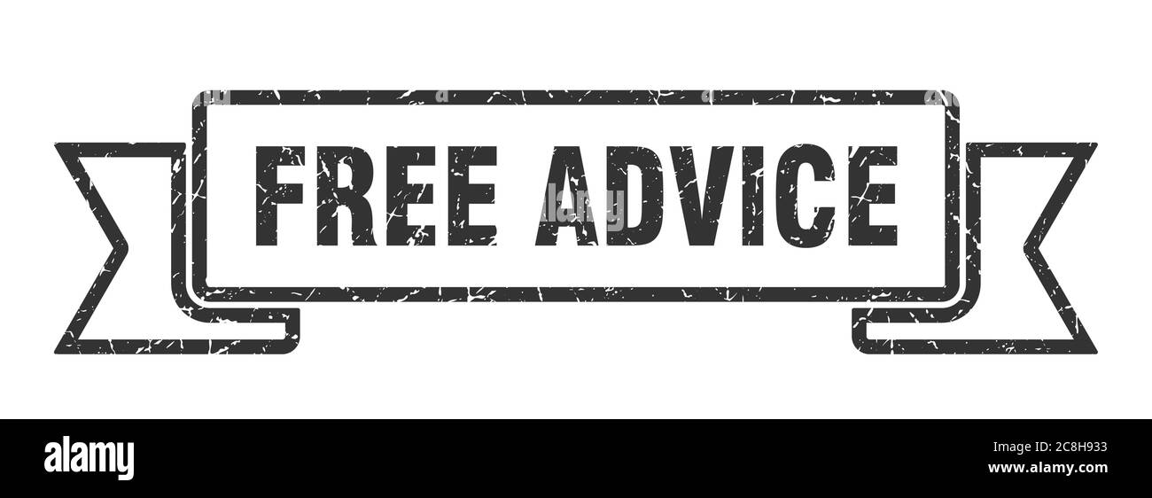 Free advice ribbon label hi-res stock photography and images - Alamy