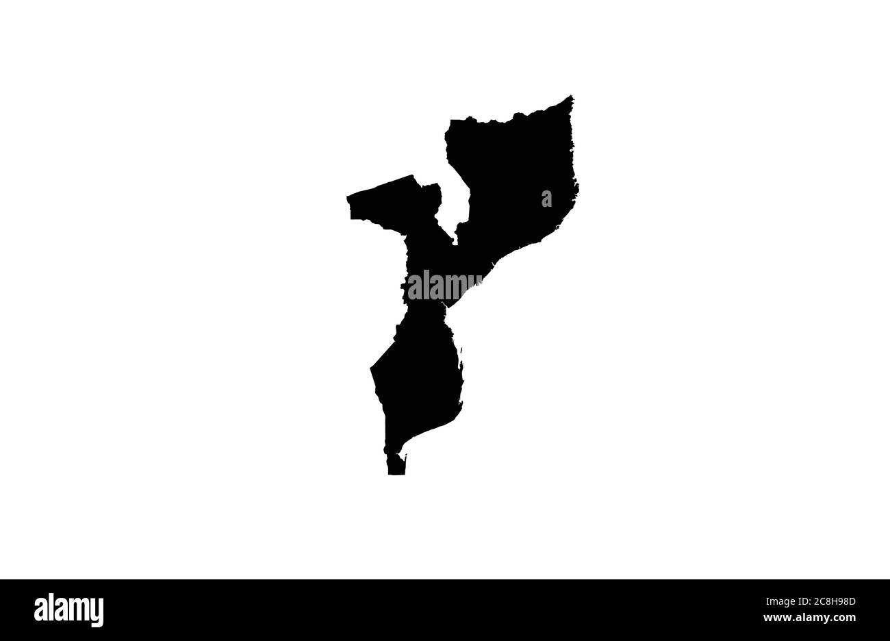 Mozambique map outline vector illustration Stock Vector Image & Art - Alamy