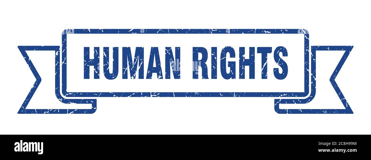 Human rights ribbon Cut Out Stock Images & Pictures - Alamy