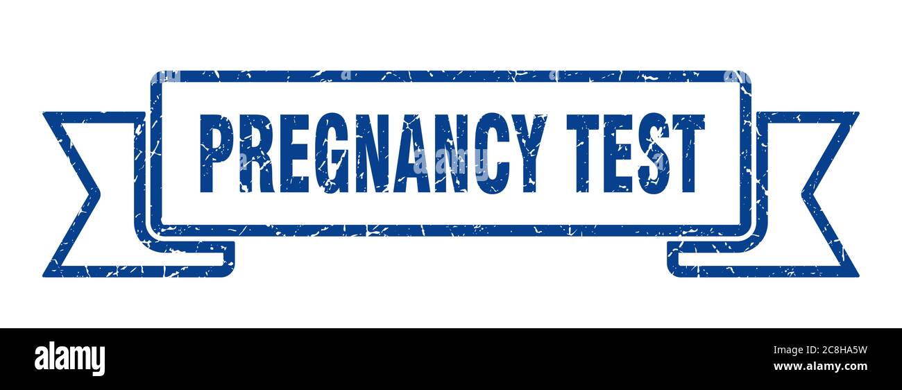 pregnancy test ribbon sign. pregnancy test vintage retro band Stock ...