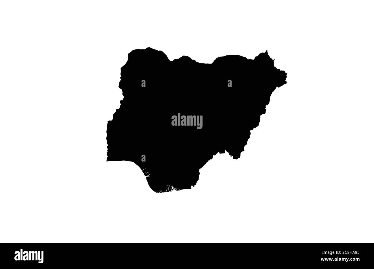 Nigeria map outline vector illustration Stock Vector Image & Art - Alamy