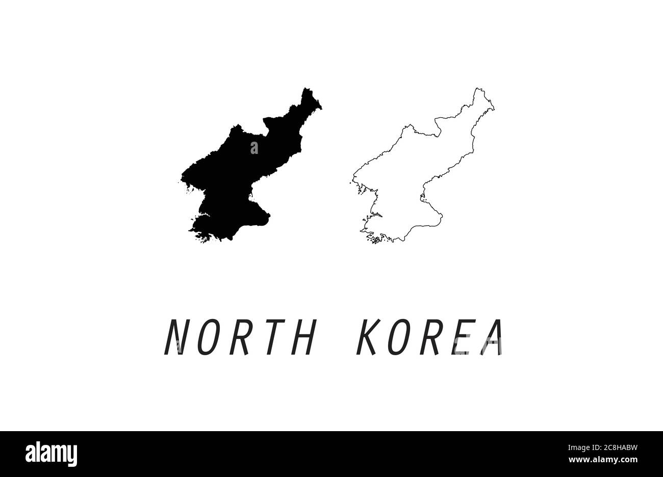North korea border south korea Black and White Stock Photos & Images ...