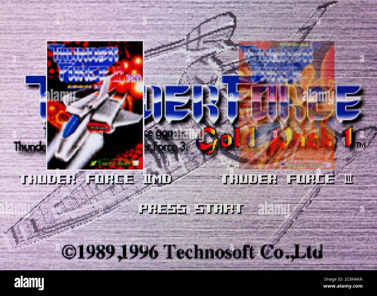 Thunder Force Gold Pack 1 - Sega Saturn Videogame - Editorial use only ...