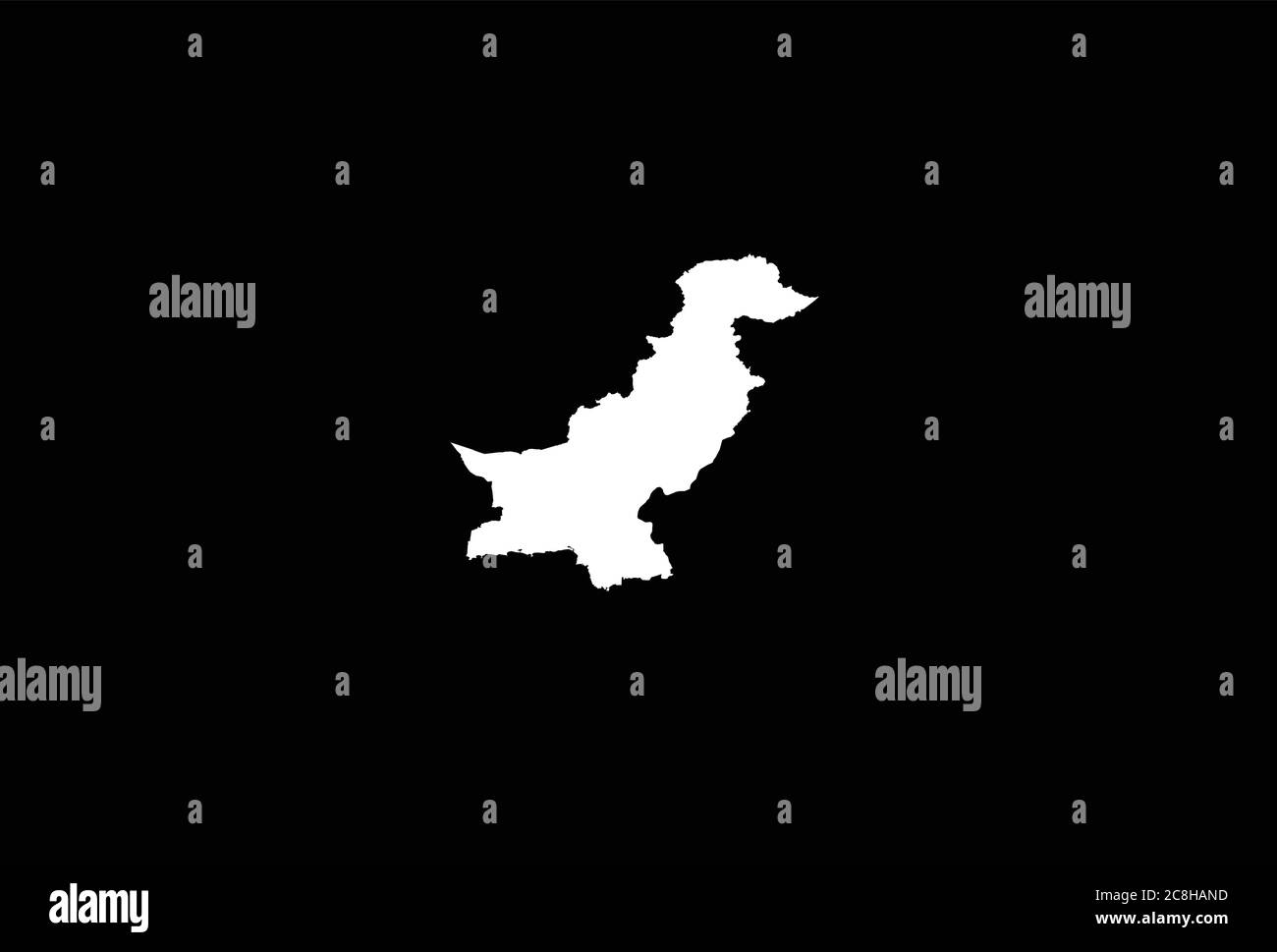 Pakistan map outline vector illustration Stock Vector Image & Art - Alamy