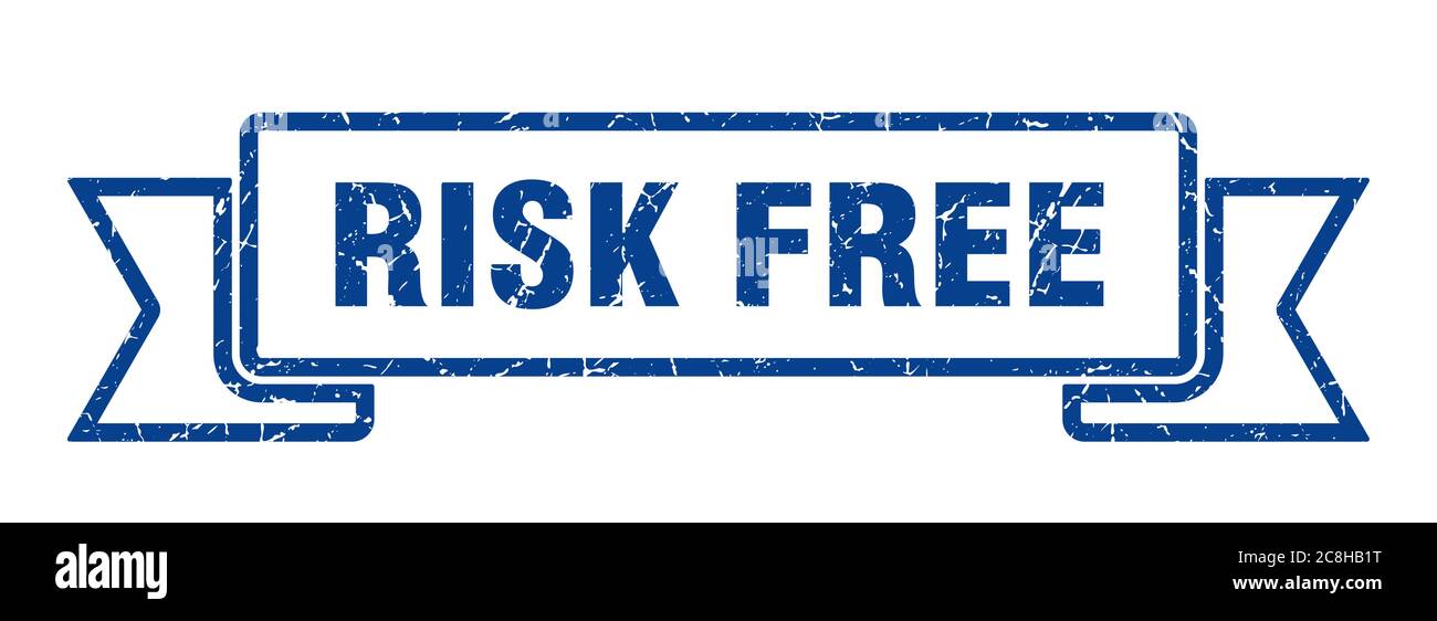 risk free ribbon sign. risk free vintage retro band Stock Vector Image ...