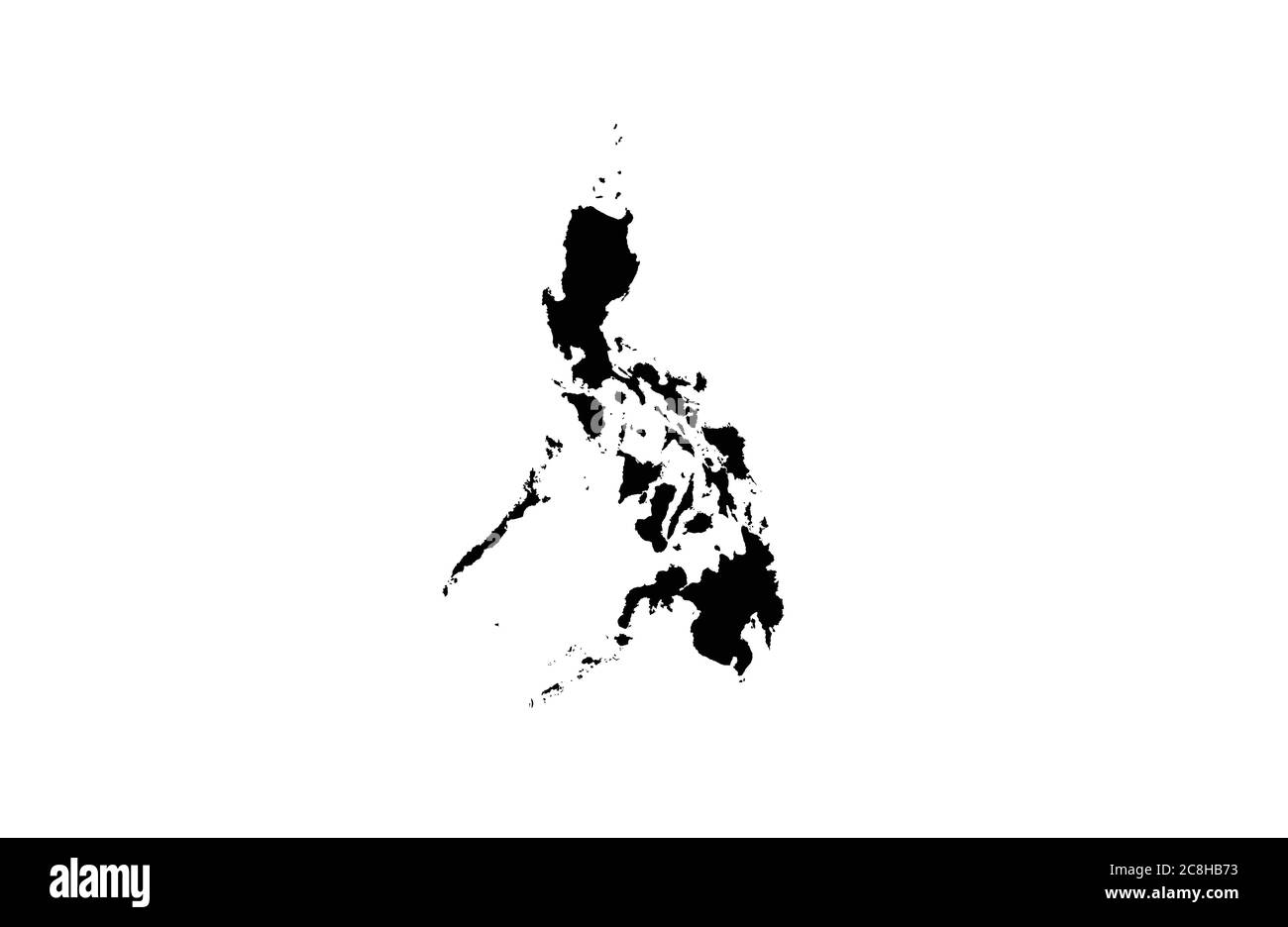The philippines map Black and White Stock Photos & Images - Alamy