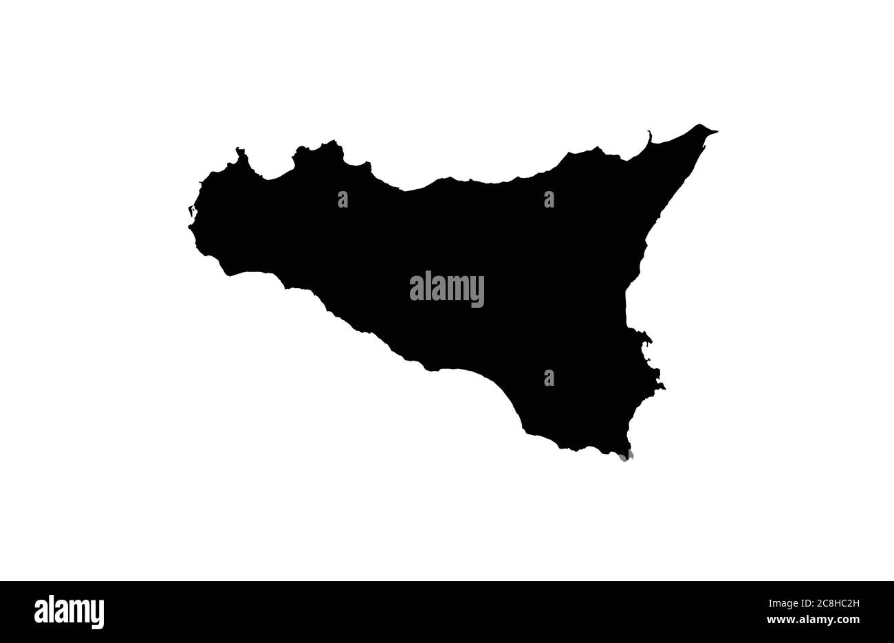 Sicily map Stock Vector Images - Alamy
