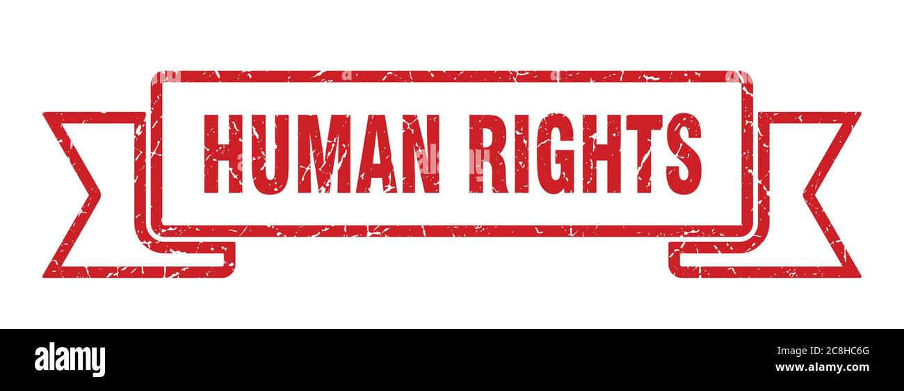 Human rights ribbon Cut Out Stock Images & Pictures - Alamy