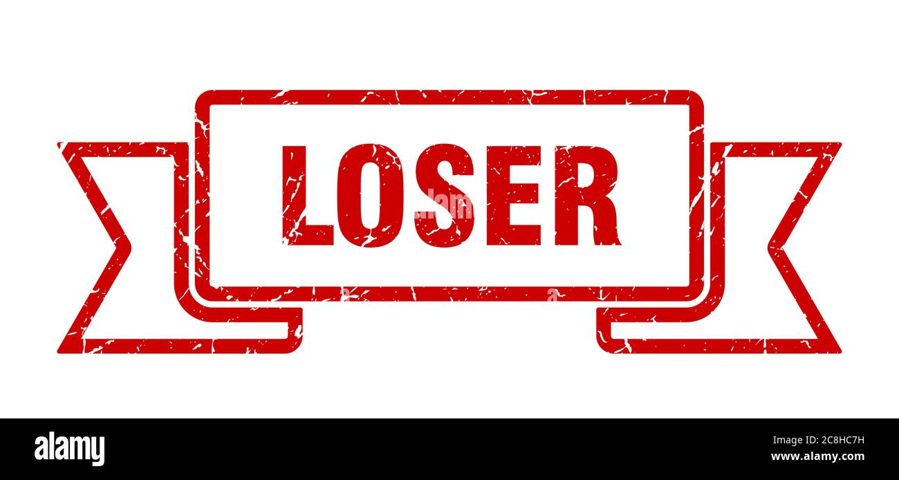 loser ribbon sign. loser vintage retro band Stock Vector Image & Art ...