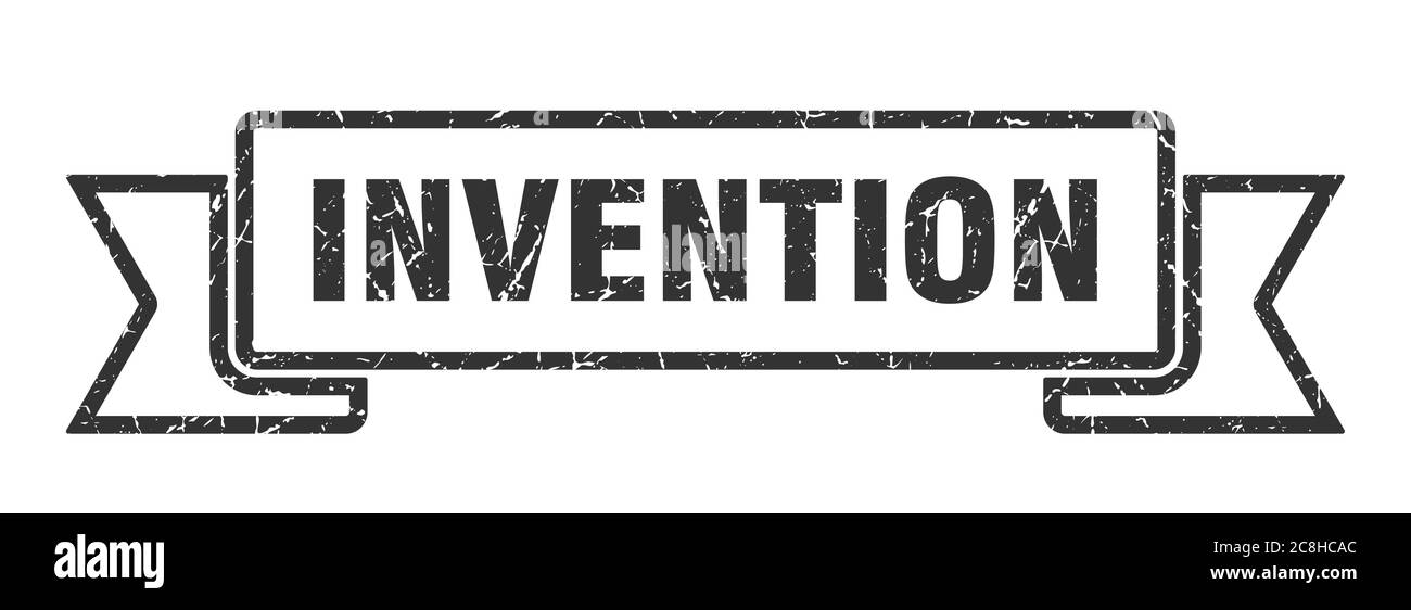invention ribbon sign. invention vintage retro band Stock Vector Image ...