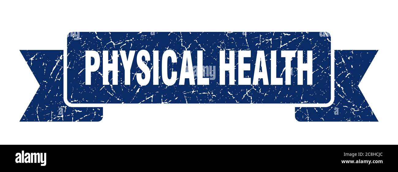 physical health ribbon sign. physical health vintage retro band Stock ...