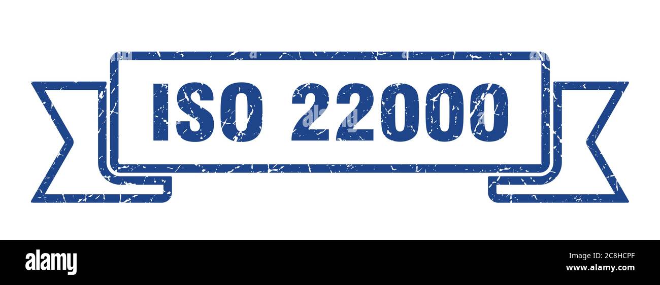 iso 22000 ribbon sign. iso 22000 vintage retro band Stock Vector Image & Art - Alamy