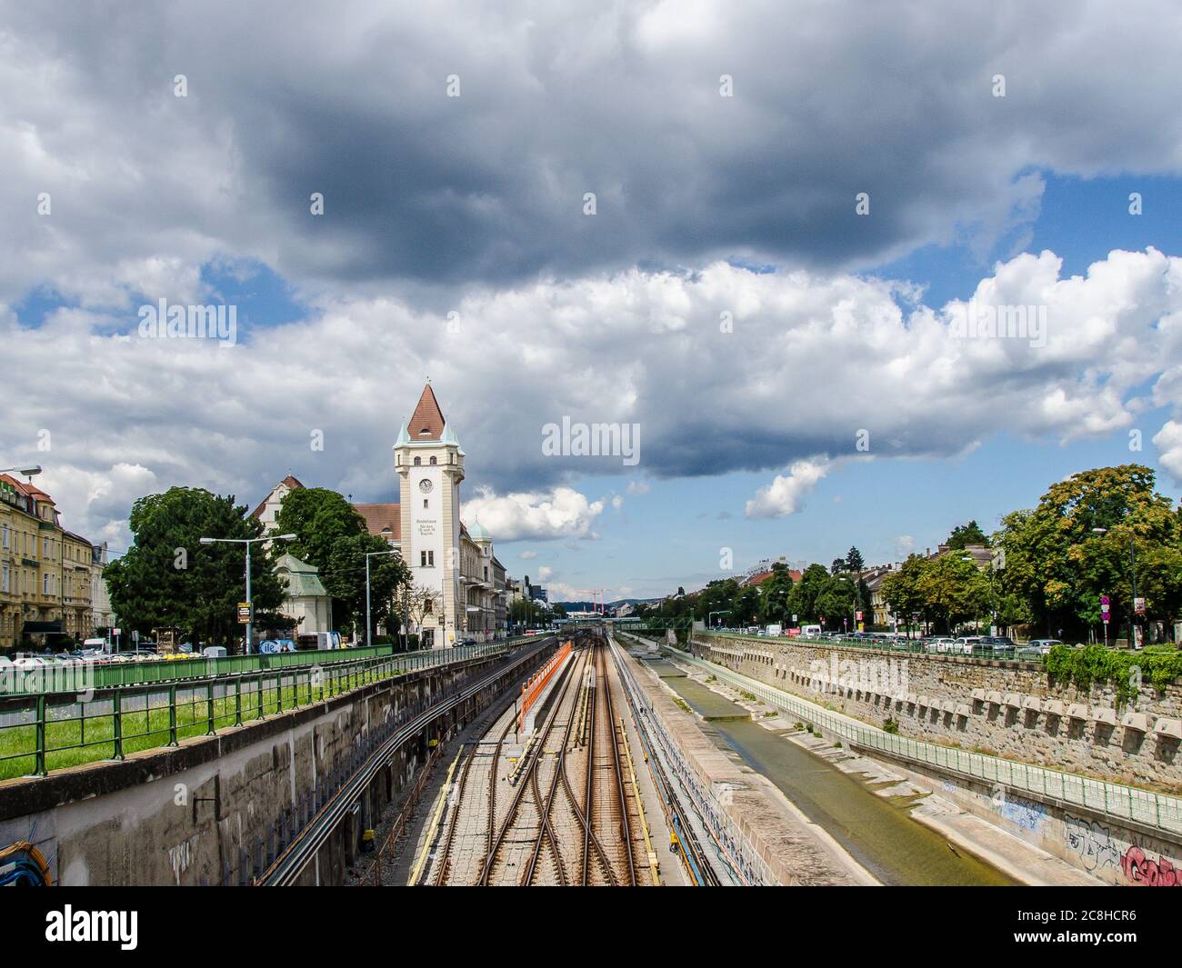 Vienna district town hall for hietzing and penzing hi-res stock ...