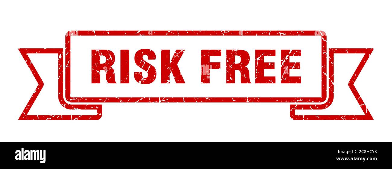 risk free ribbon sign. risk free vintage retro band Stock Vector Image ...