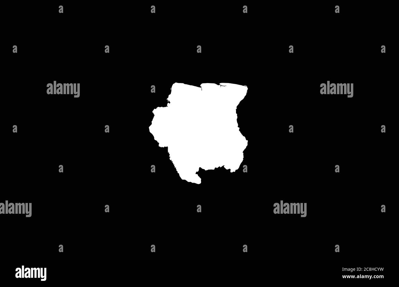 Flat design map suriname Stock Vector Images - Alamy