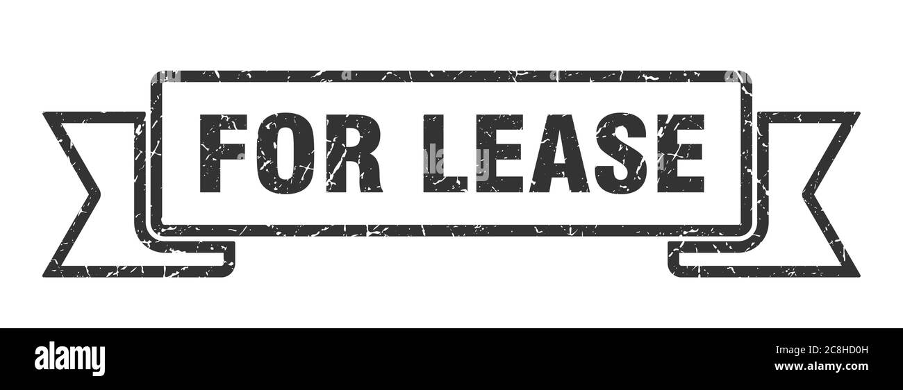 for lease ribbon sign. for lease vintage retro band Stock Vector Image ...