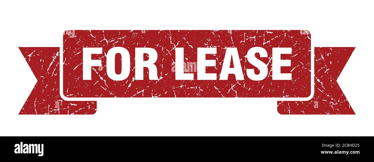 for lease ribbon sign. for lease vintage retro band Stock Vector Image ...
