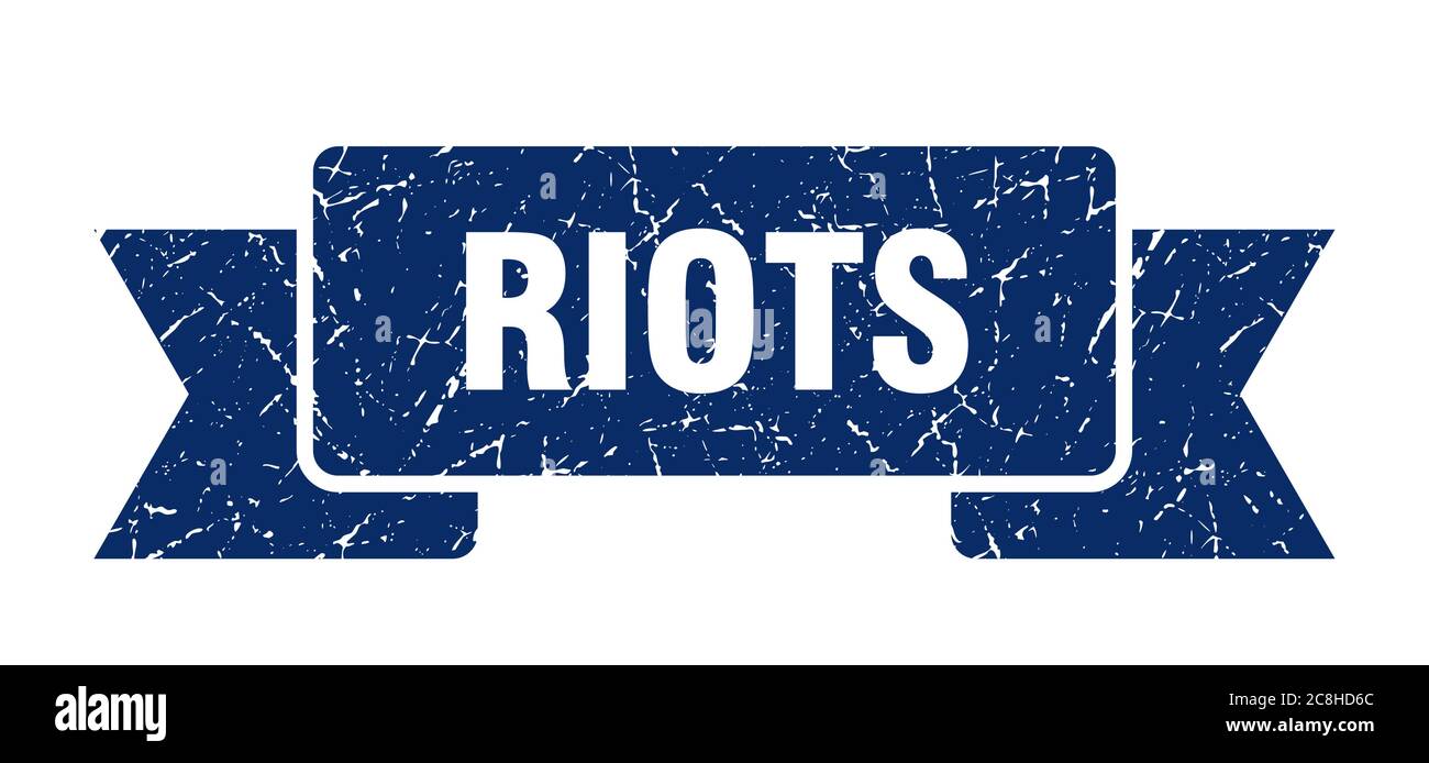 riots ribbon sign. riots vintage retro band Stock Vector Image & Art ...