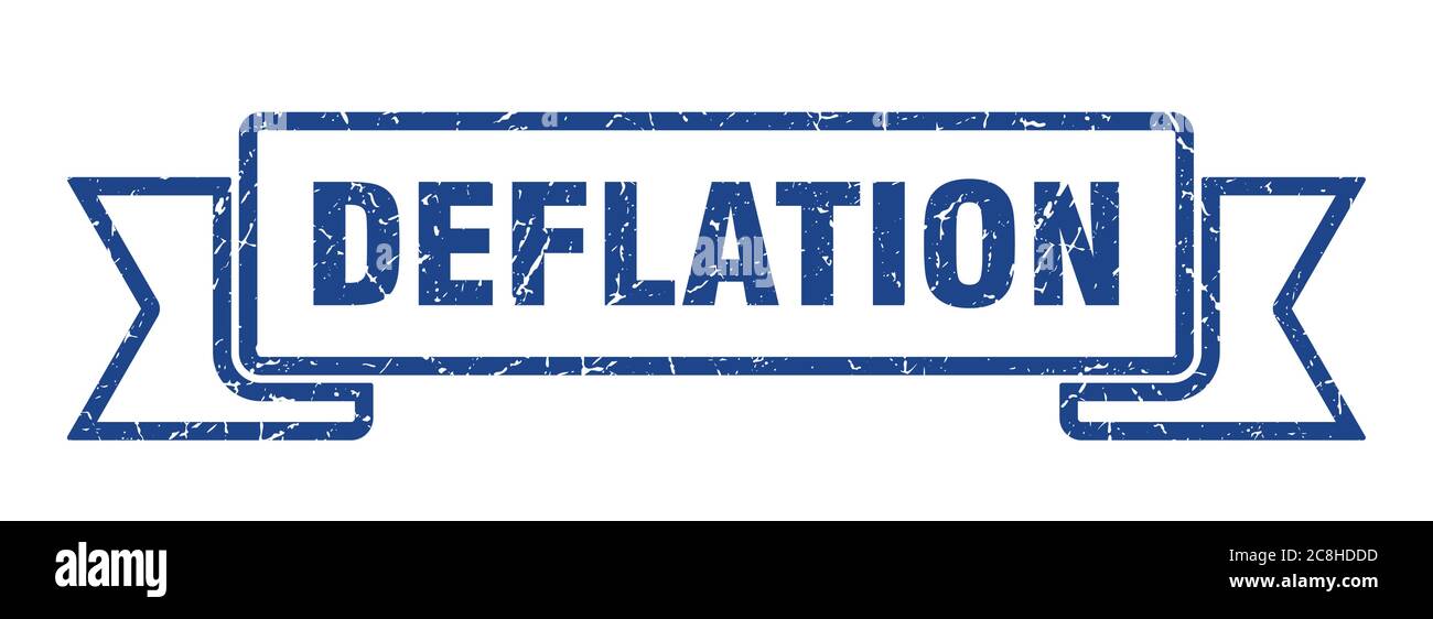 deflation ribbon sign. deflation vintage retro band Stock Vector Image ...