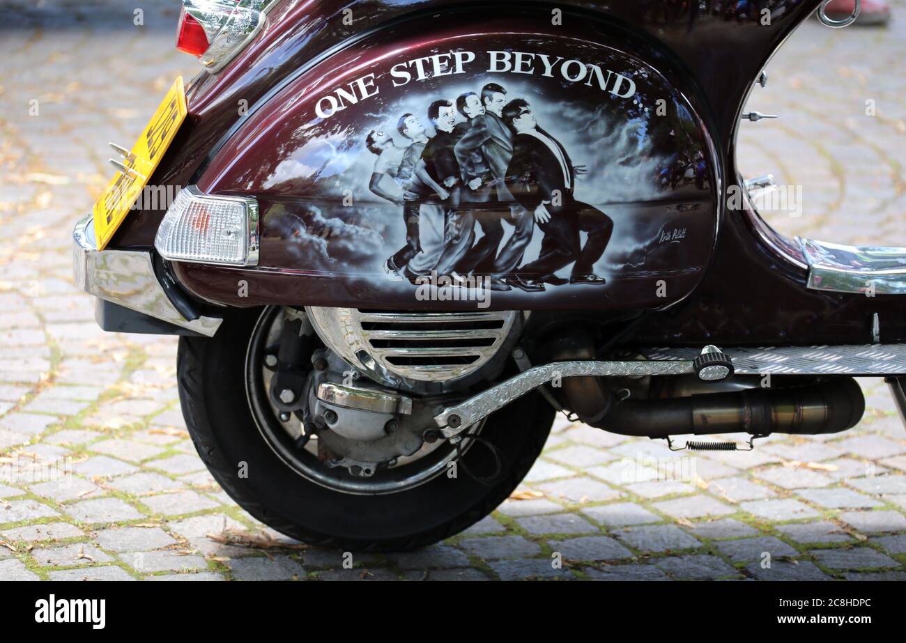 Custom painted scooter hi-res stock photography and images - Alamy