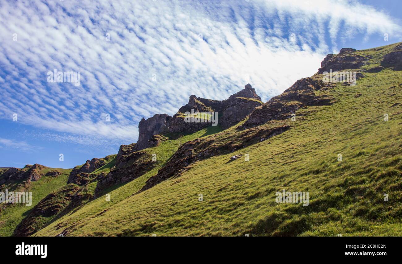 Mam Tor - a beautiful landscape with mountains Stock Photo - Alamy