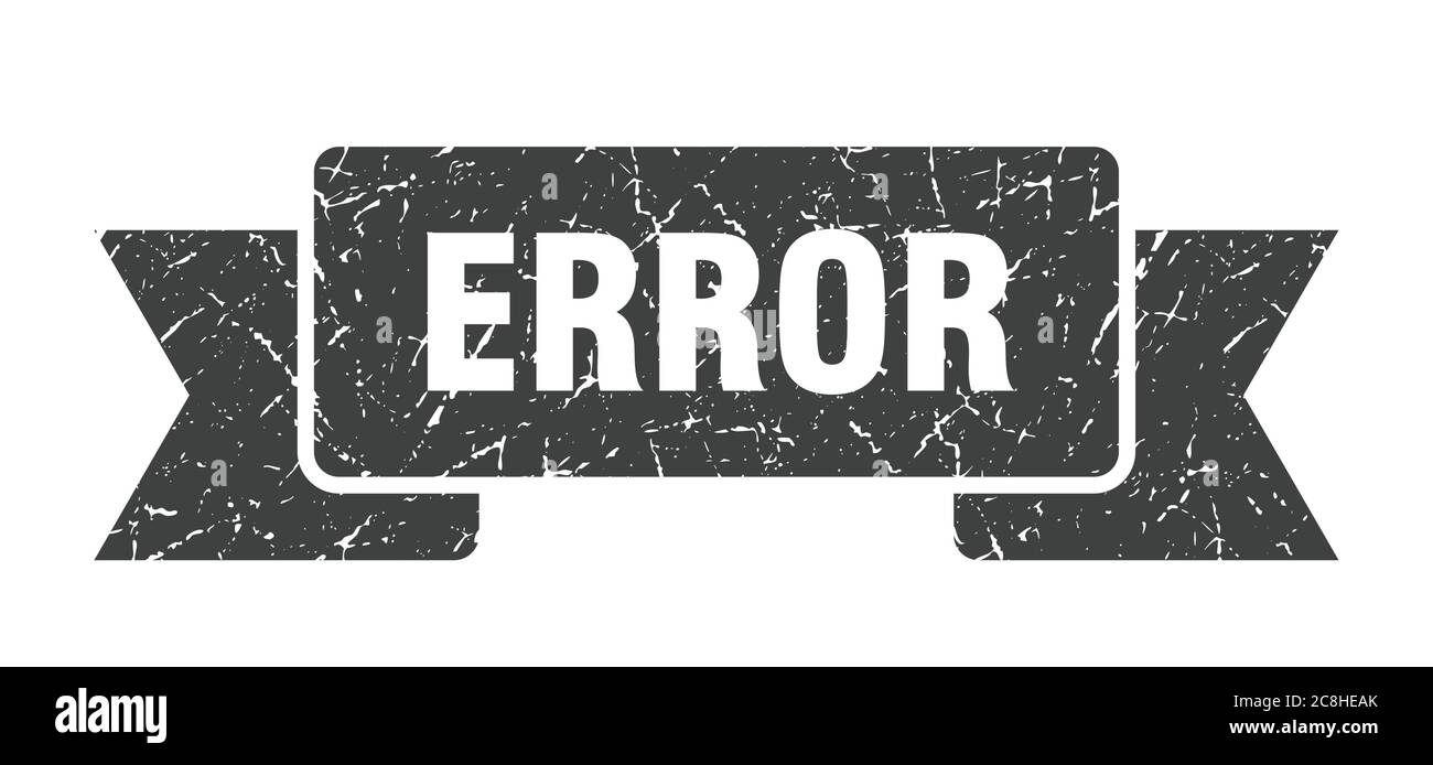 error ribbon sign. error vintage retro band Stock Vector Image & Art ...