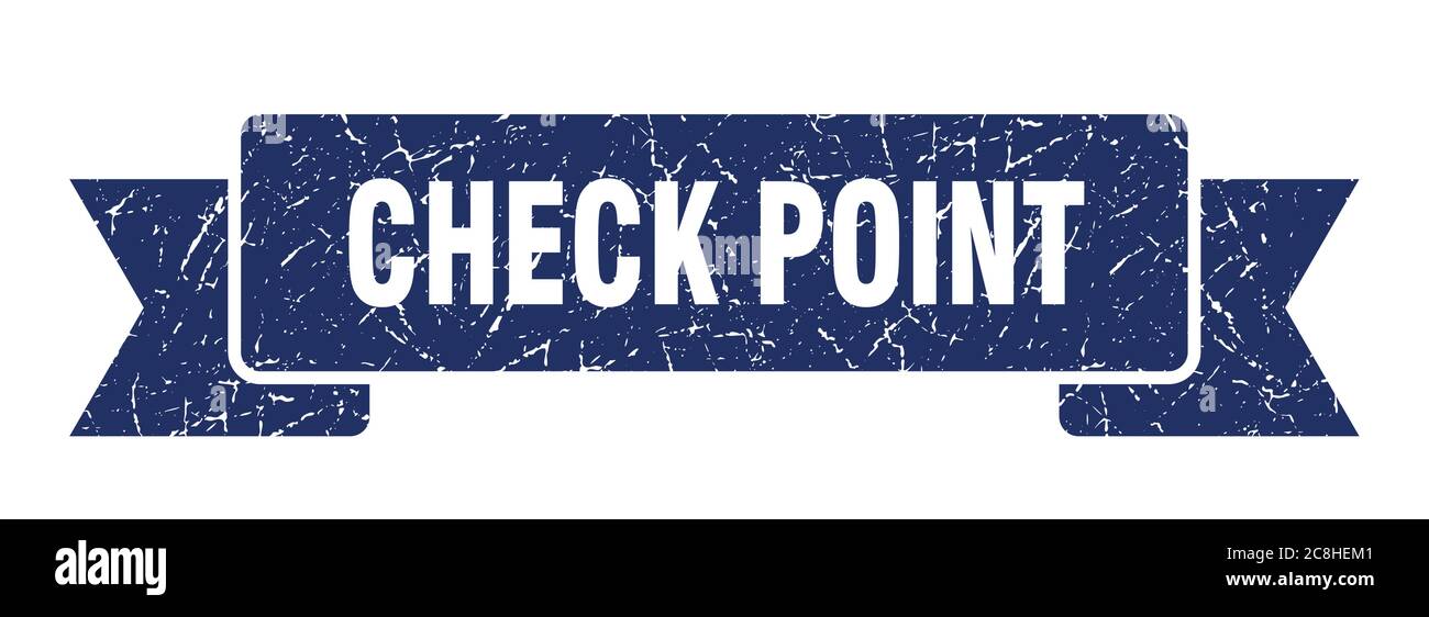 check point ribbon sign. check point vintage retro band Stock Vector ...