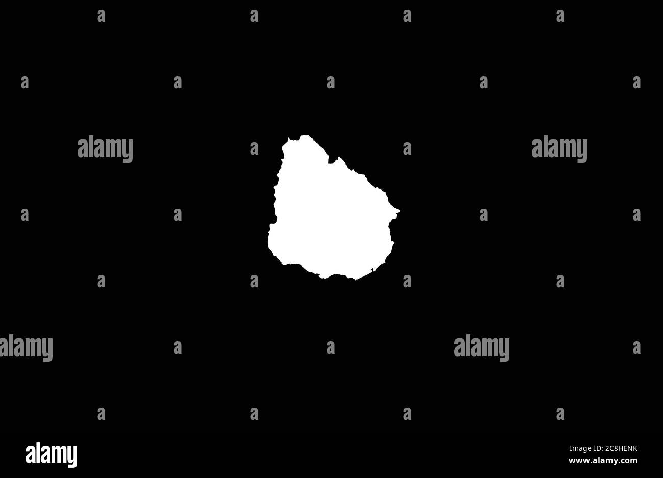 Uruguay map outline vector illustration Stock Vector Image & Art - Alamy